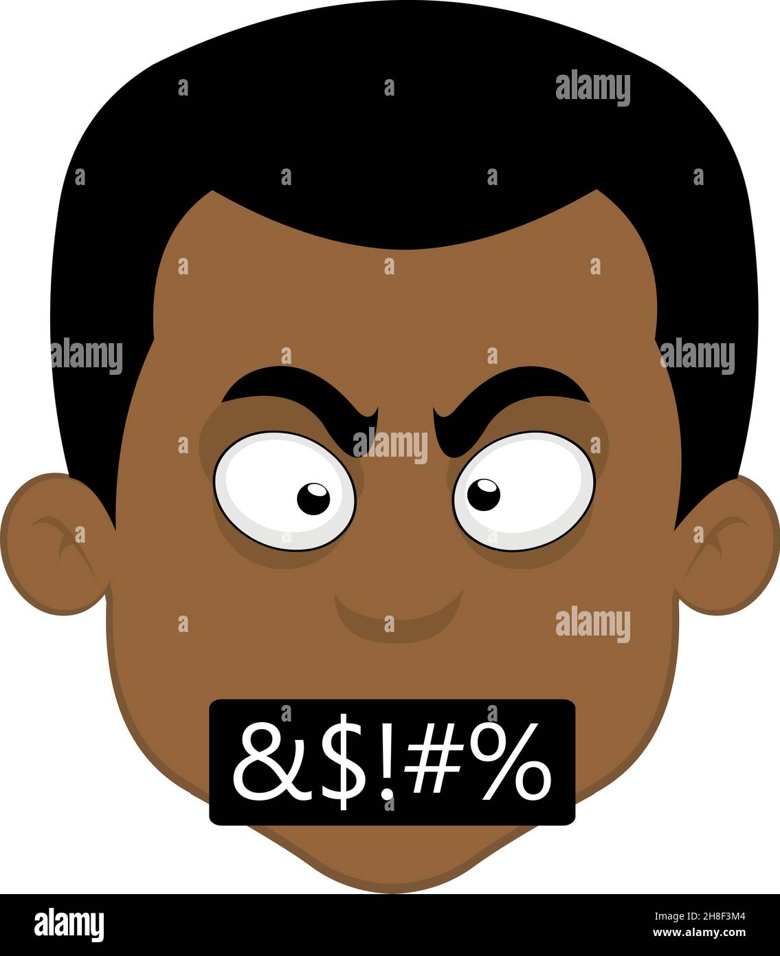 Mans face anger Stock Vector Images - Alamy