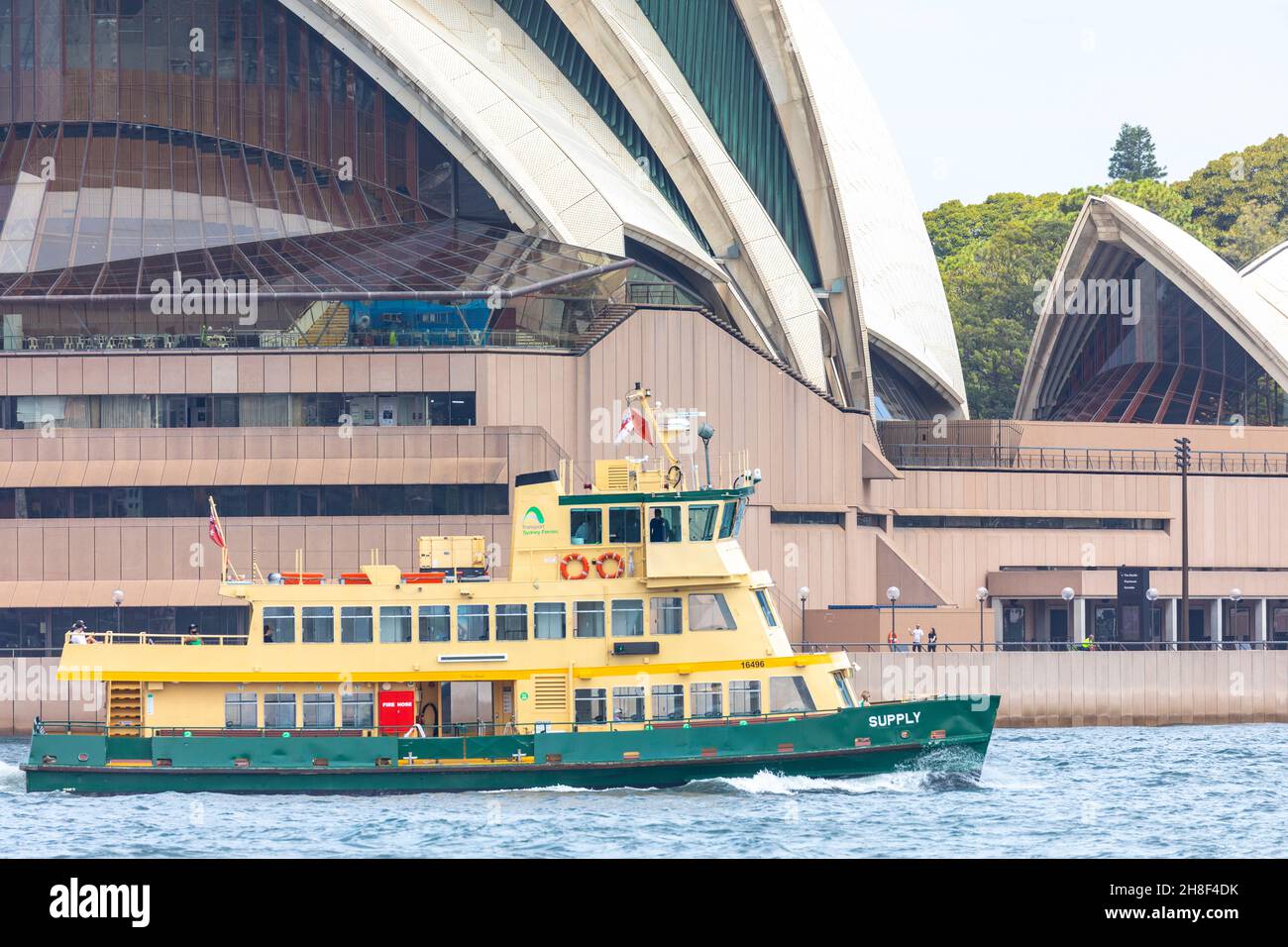 First fleet class ferry named MV Supply passes by the Sydney opera ...