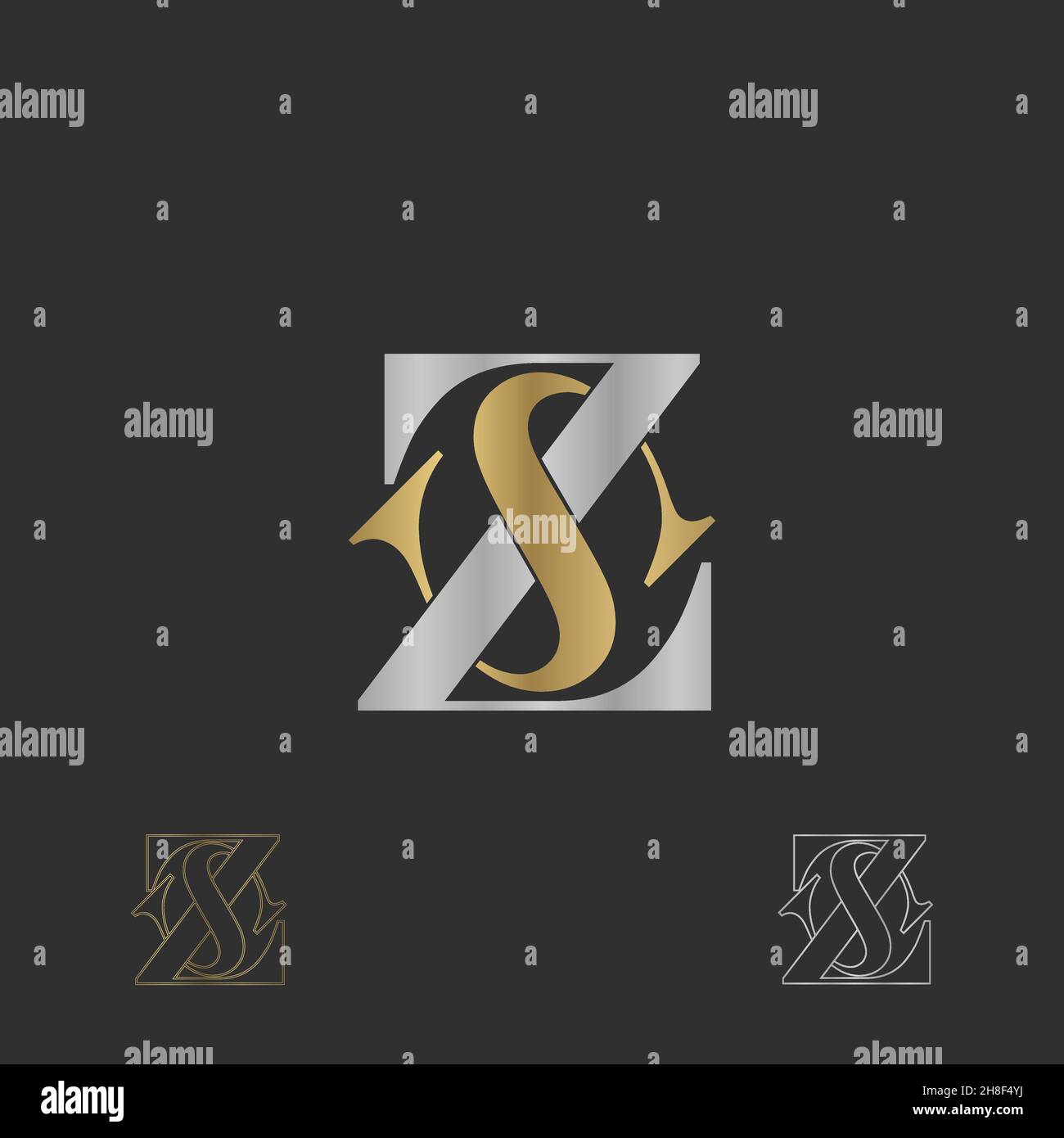 Alphabet Initials logo SZ, ZS, Z and S Stock Vector Image & Art - Alamy