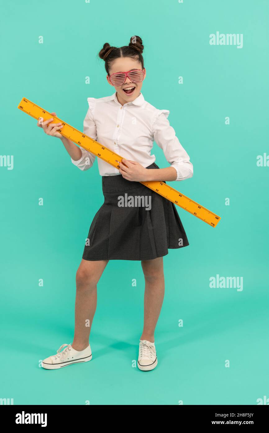 School ruler hi-res stock photography and images - Alamy