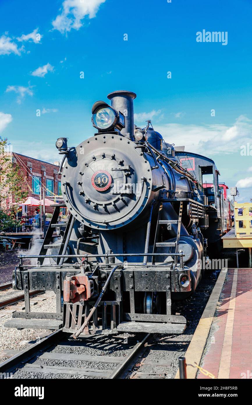 New Hope, Pennsylvania, October 16, 2021: The New Hope Railroad is a ...