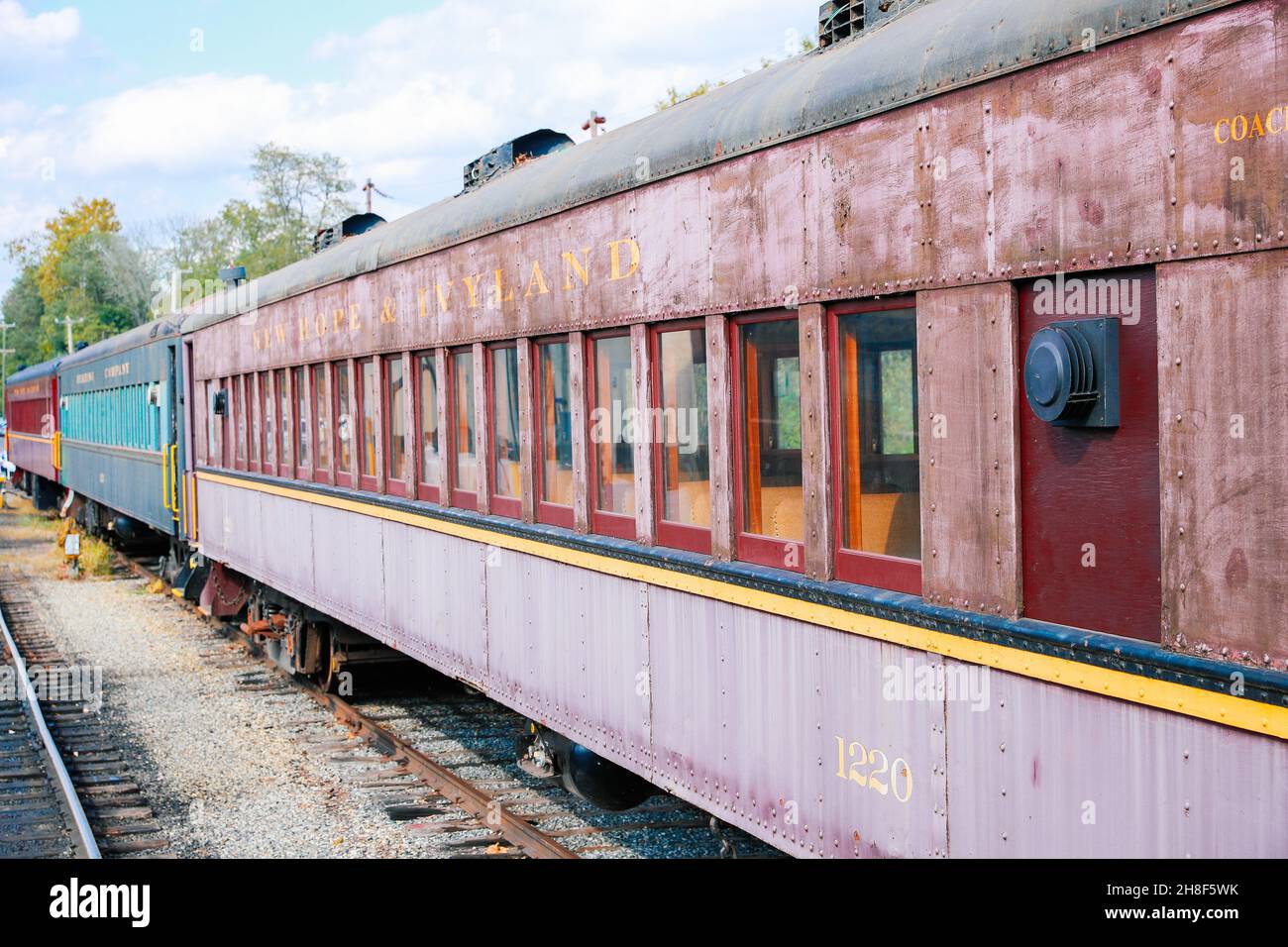 New Hope, Pennsylvania, October 16, 2021: The New Hope Railroad is a ...