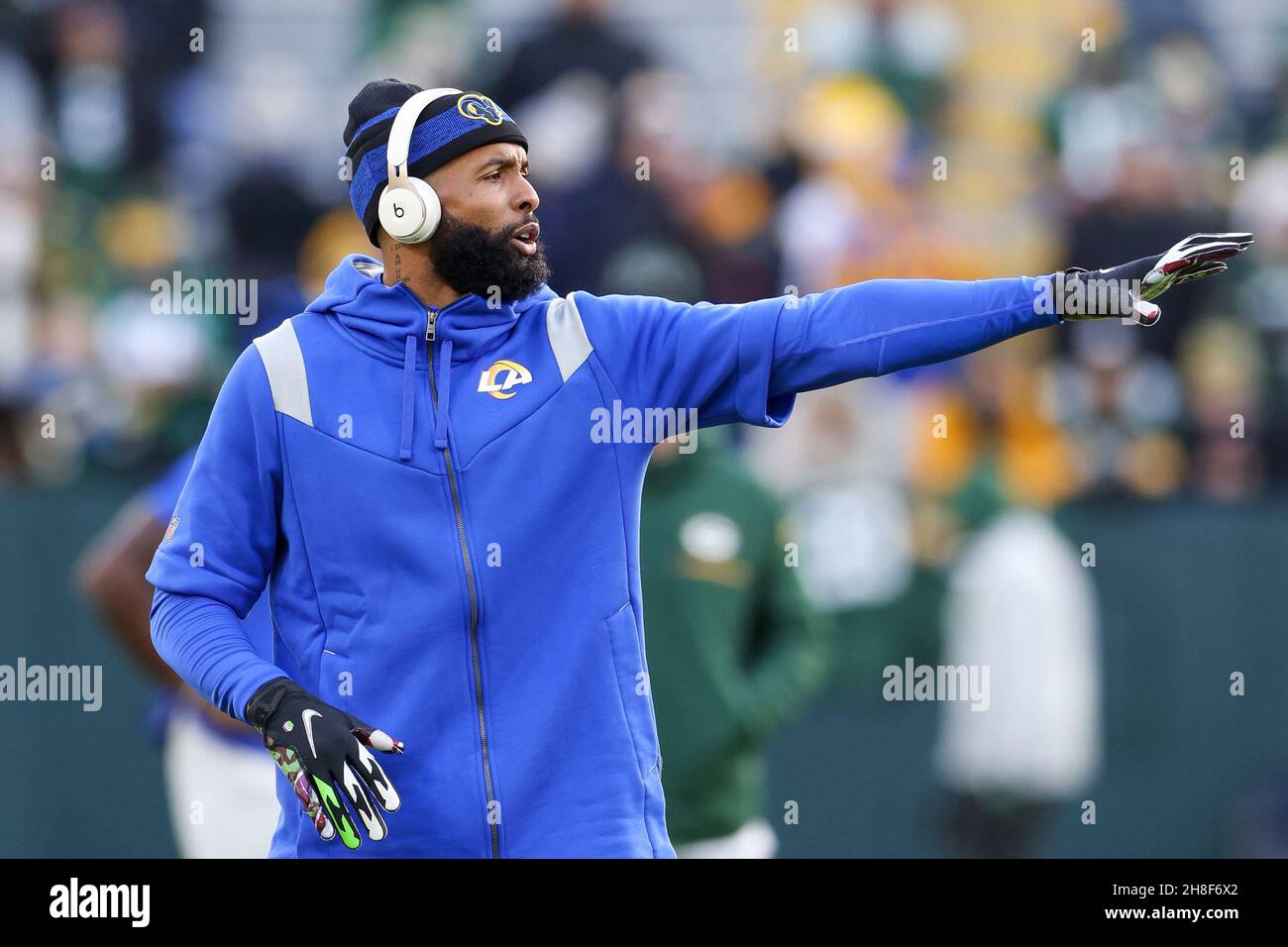 November 28, 2021: Los Angeles Rams wide receiver Odell Beckham Jr. (3 ...