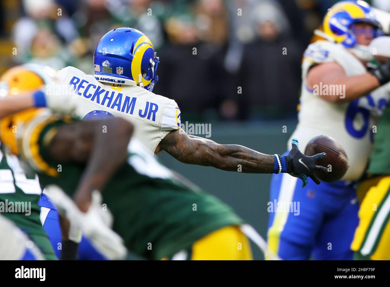 November 28, 2021: Los Angeles Rams wide receiver Odell Beckham Jr. (3 ...