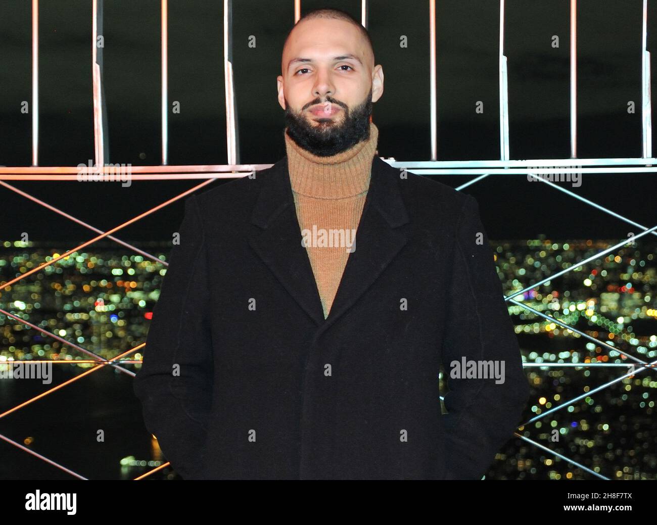 Evan Fournier attends the celebration of the admission of Josephine ...