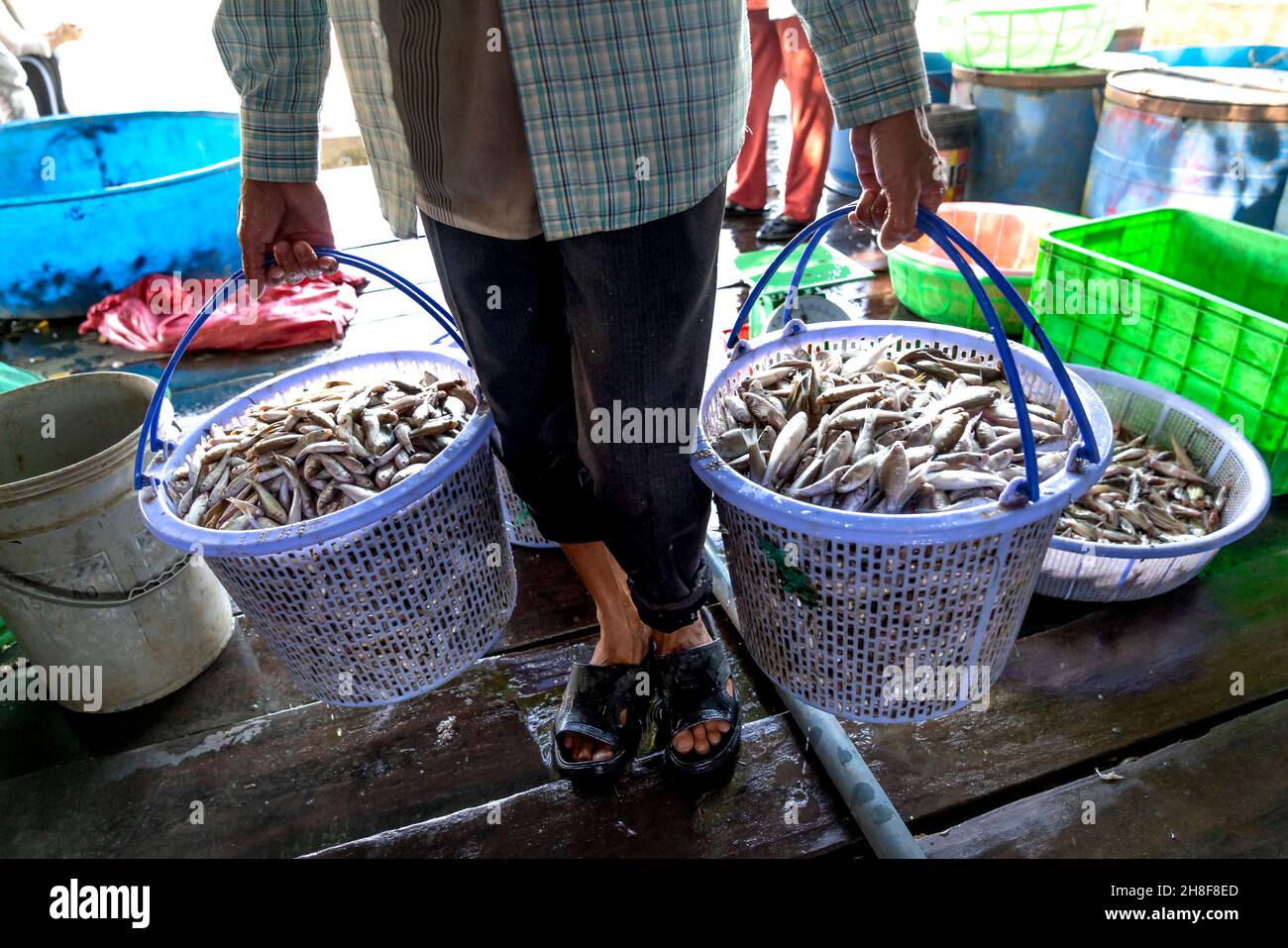 Dong Thap Province, Vietnam - November 23, 2021: Women in the Mekong ...