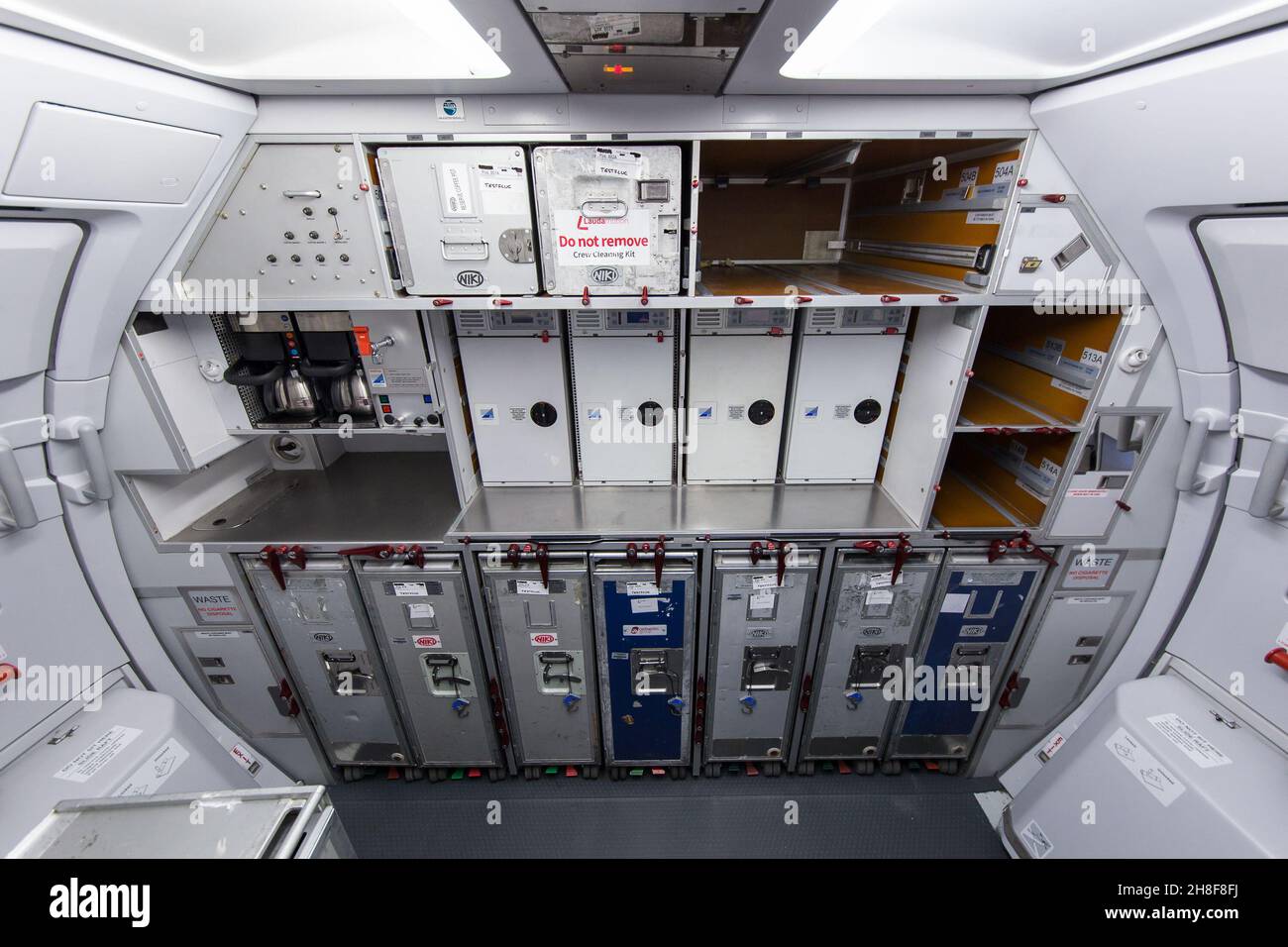 ircraft galley in the aft section of an Airbus A320 Stock Photo - Alamy