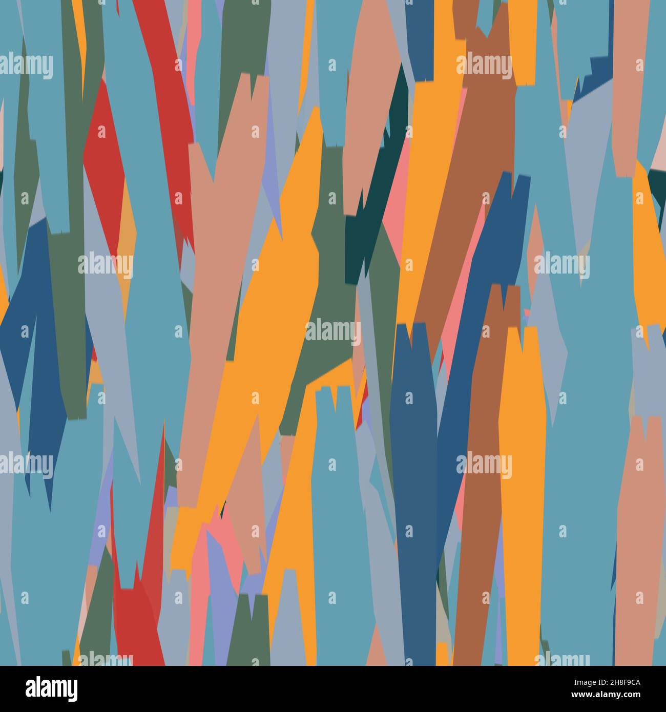 Seamless funky expressive and energetic paper cut out collage surface ...
