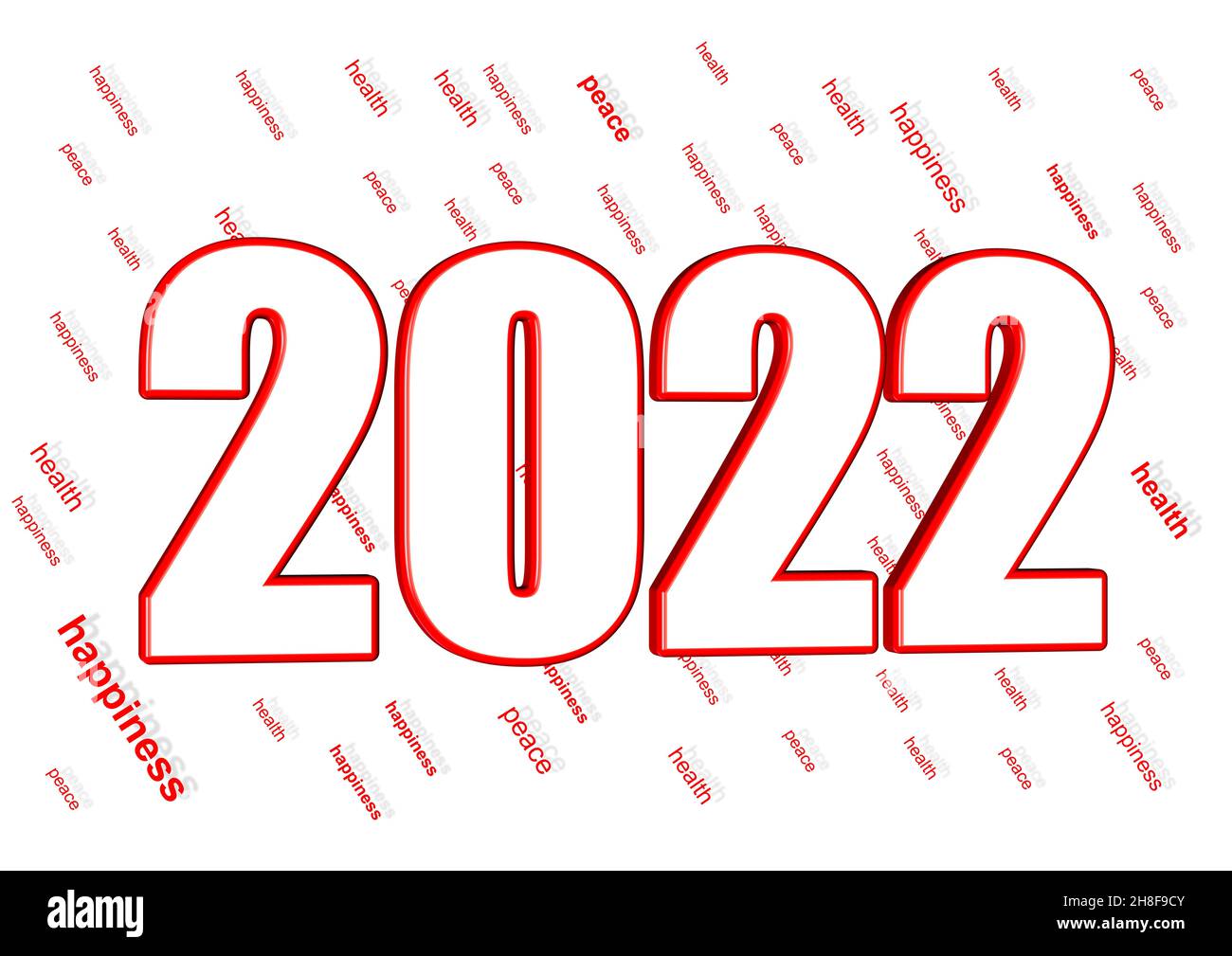 Happy new year wishes 2022 Cut Out Stock Images & Pictures - Alamy