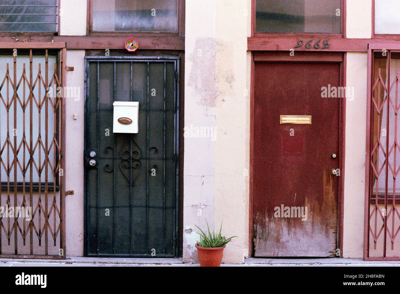 35mm film photograph of street numbers in city Stock Photo - Alamy
