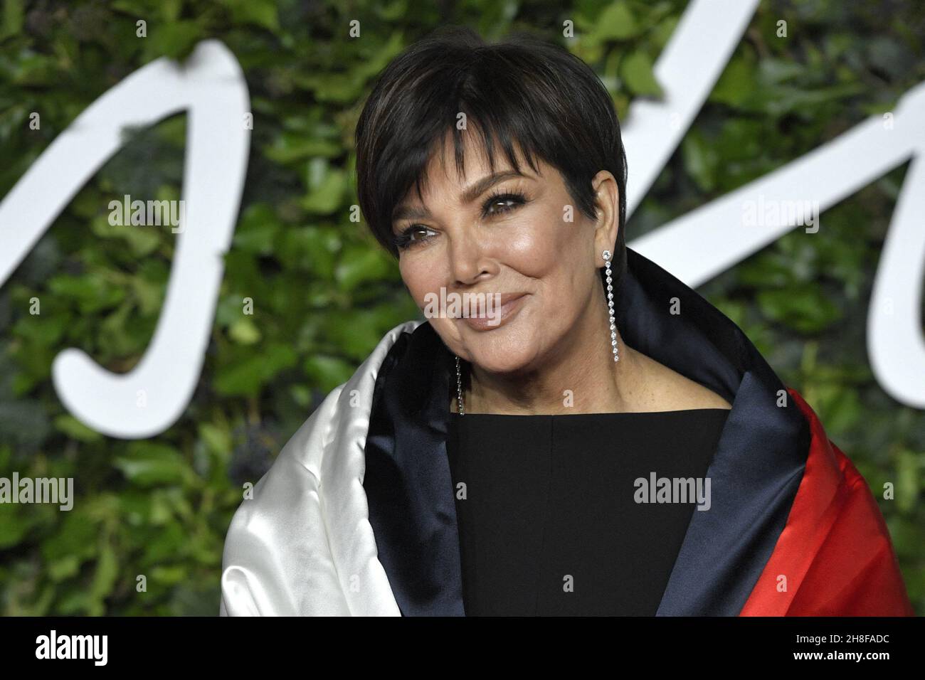 Kris Jenner attending The Fashion Awards 2021 at the Royal Albert Hall ...
