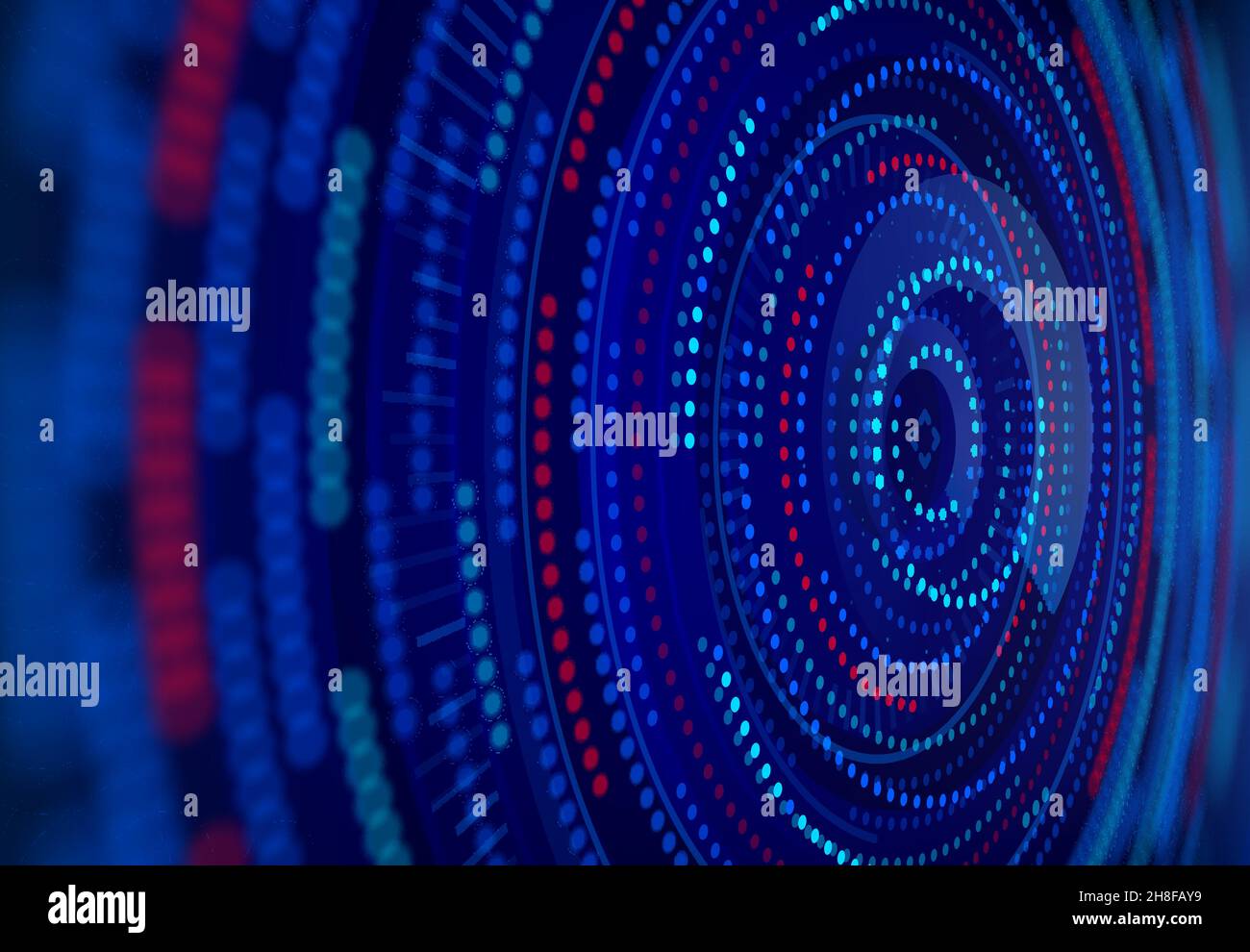 Big data information screen background, analysis and decision making technology. Abstract vector ...