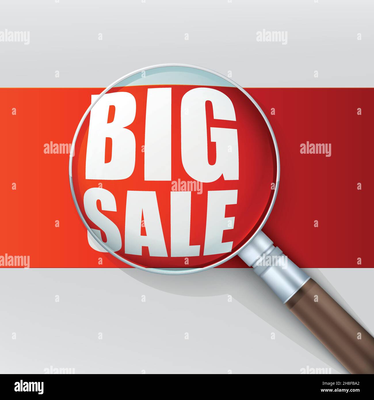 Magnifying glass over red hi-res stock photography and images - Alamy