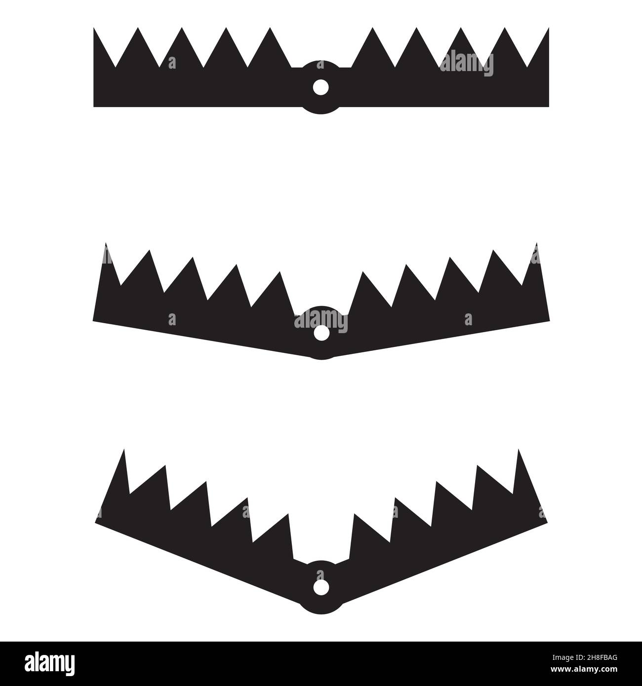 trap icon on white background. trap hunting sign. bear trap symbol ...