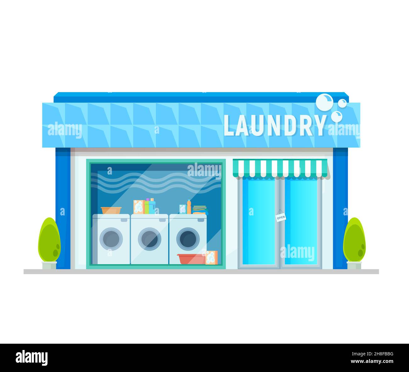 The Home Appliance Store Is Open And Closed Illustrations Of The ...