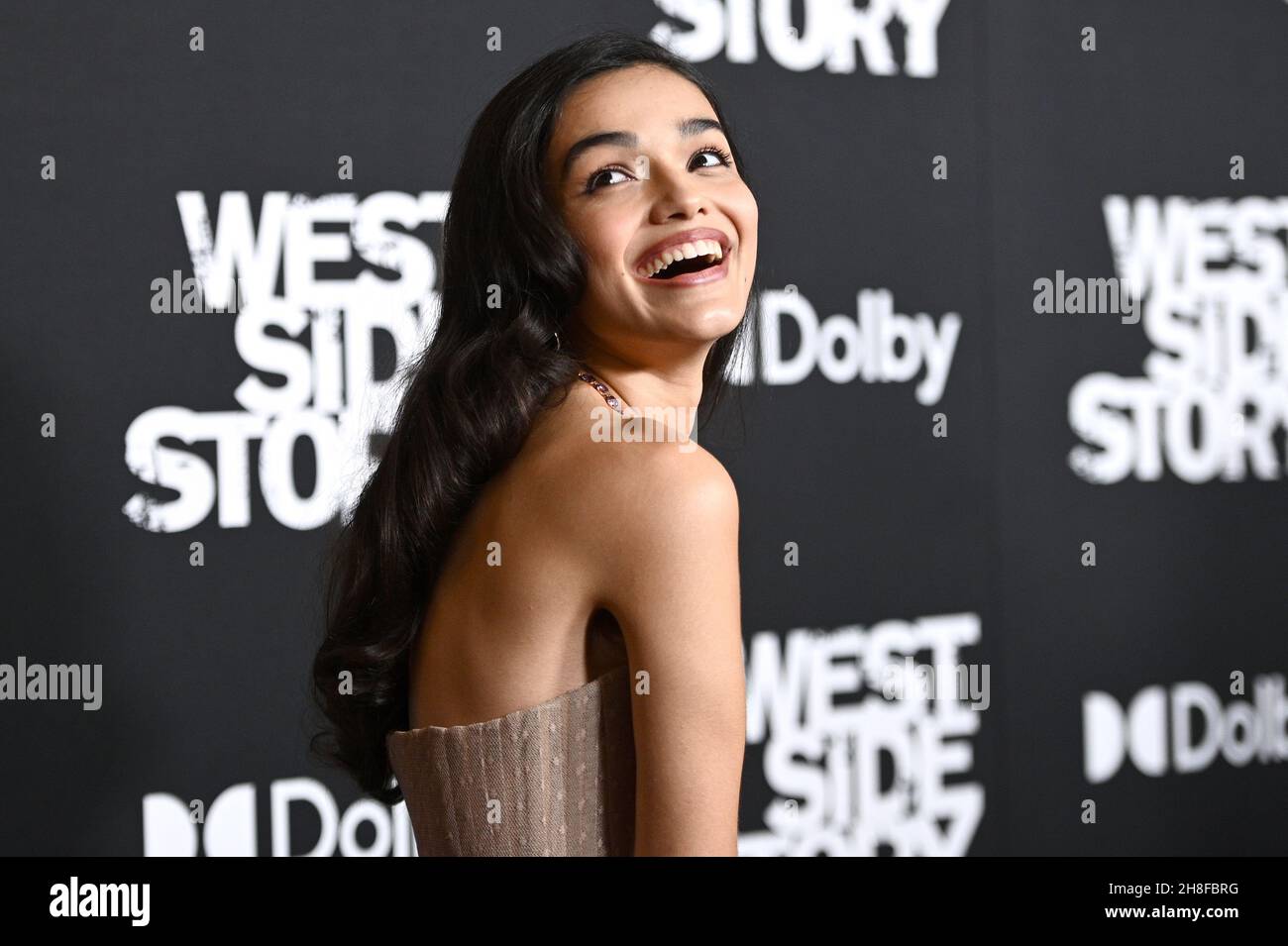 Rachel Zegler walking the red carpet during the New York Premiere of ...