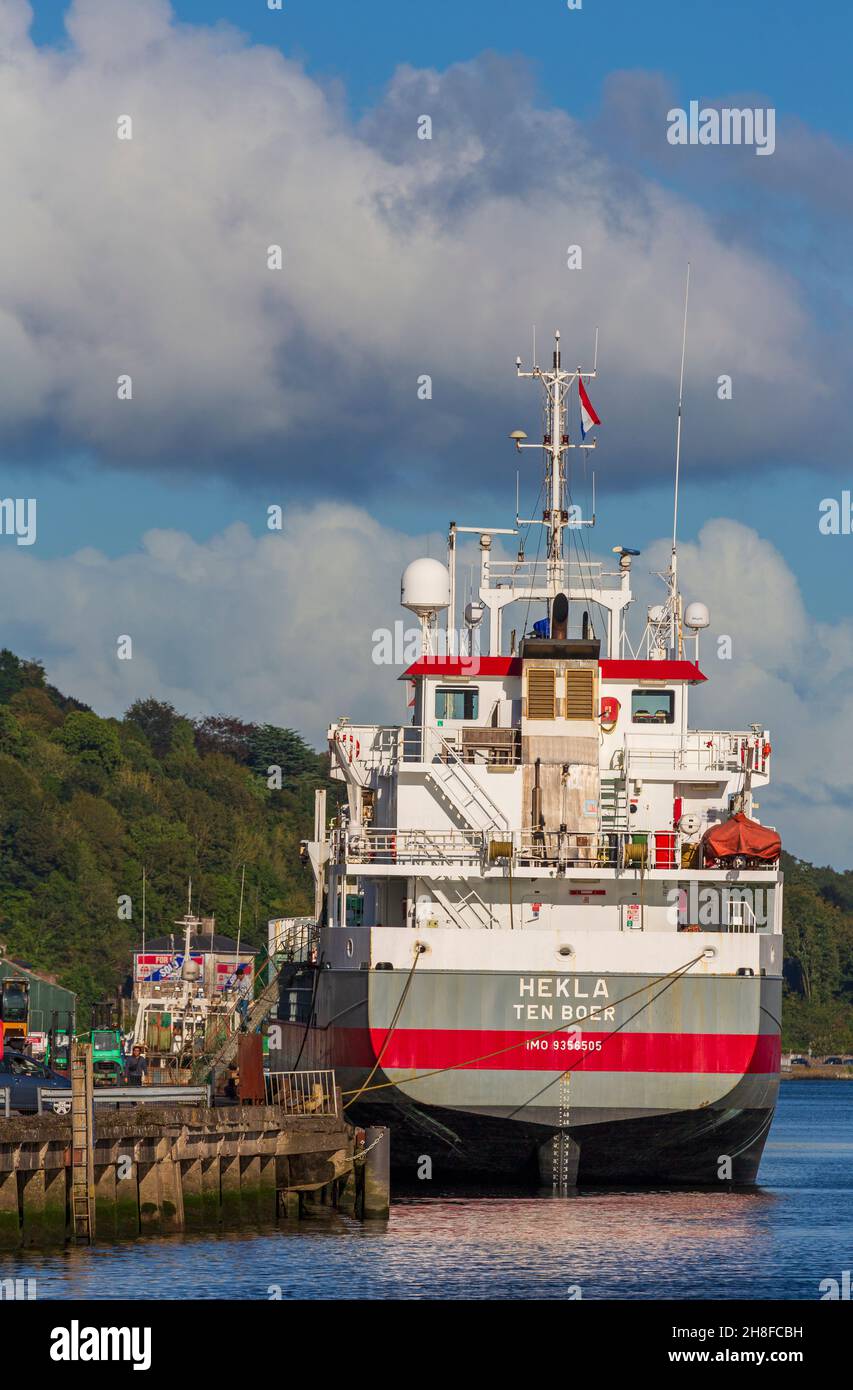 Cargo ship, Port of Cork, County Cork, Ireland Stock Photo - Alamy