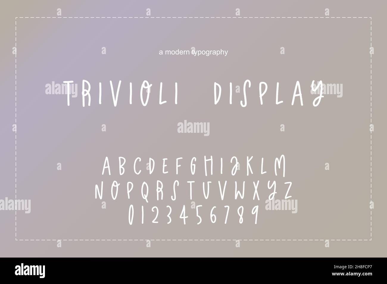 Vintage modern decorative font with label design and background pattern ...