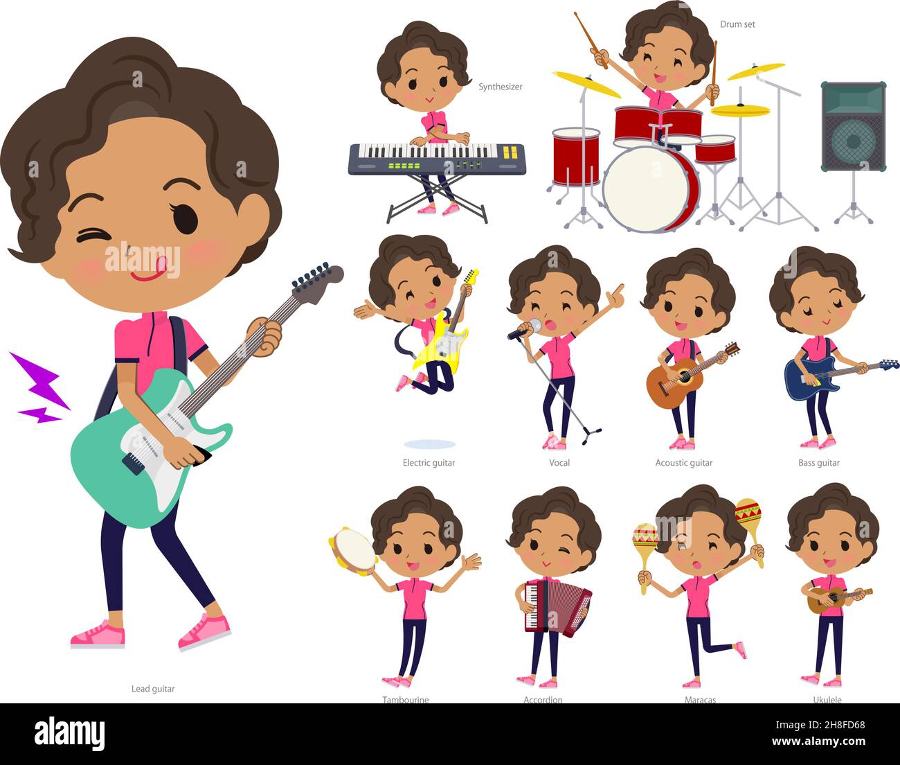 Women in rock and pop music Cut Out Stock Images & Pictures - Alamy