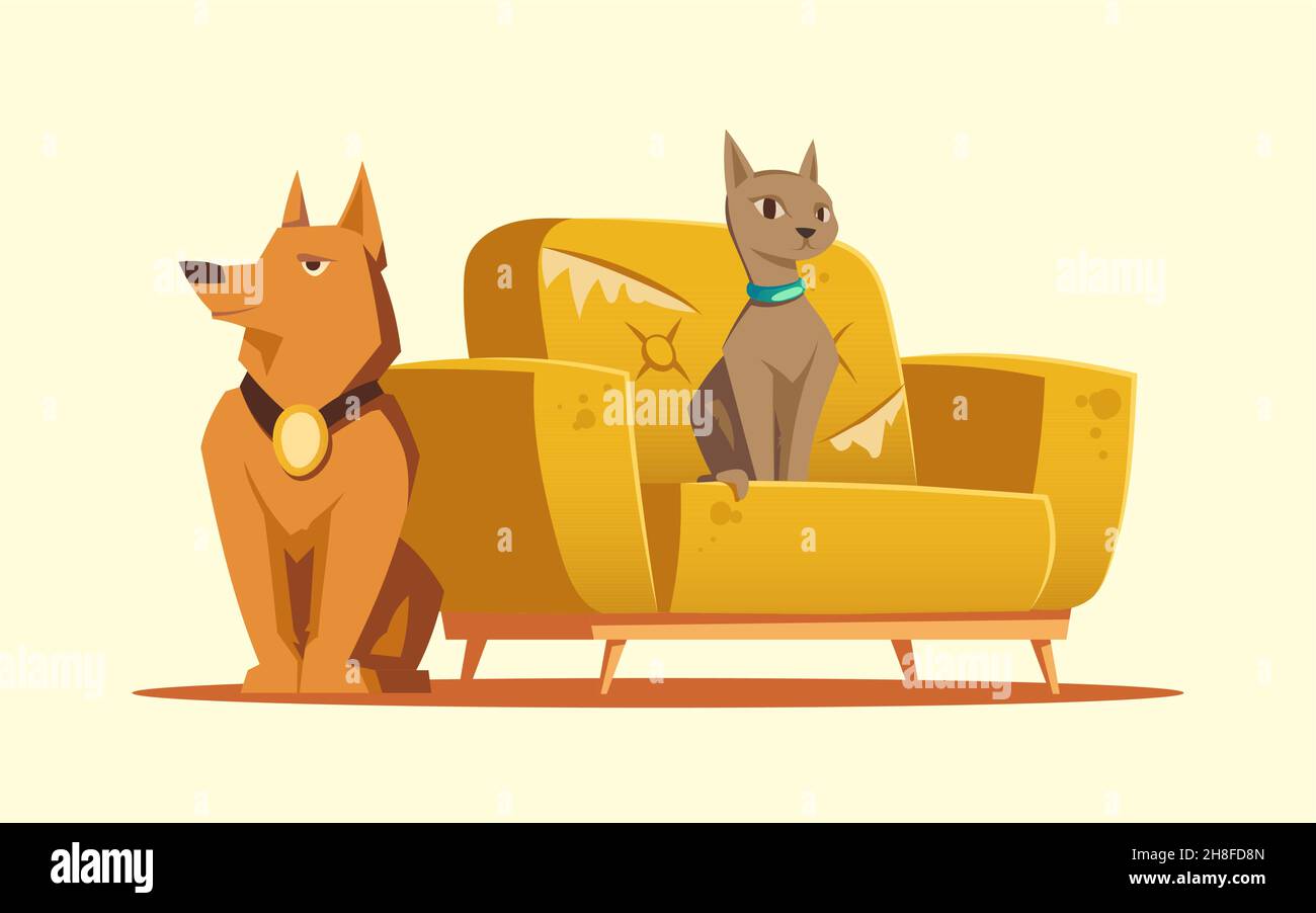 Cartoon dog scratching Stock Vector Images - Alamy