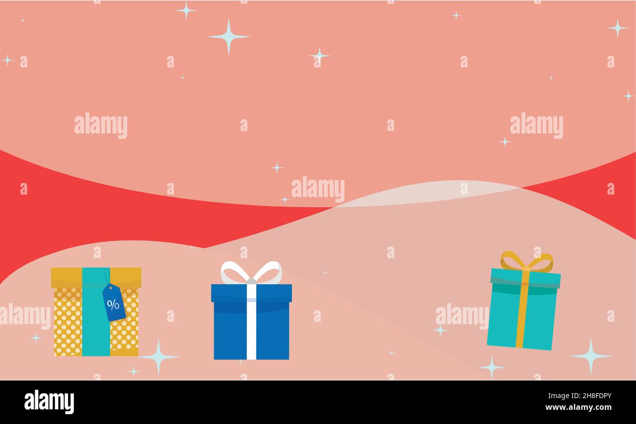 three Gifts on abstract background with stars Stock Vector Image & Art ...