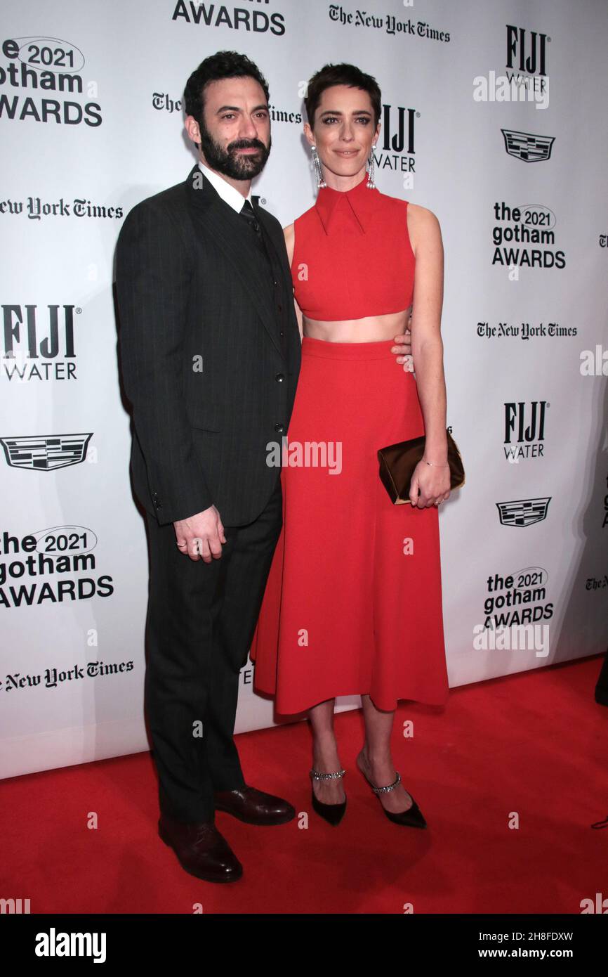 New York, NY, USA. 29th Nov, 2021. Morgan Spector and Rebecca Hall at ...