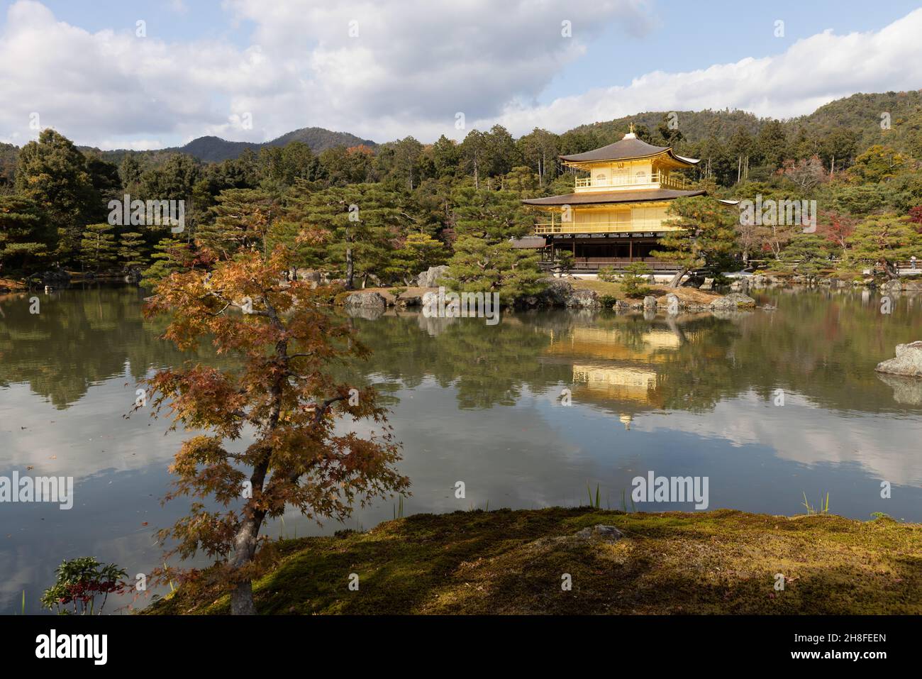 Kyoto, Japan. 26th Nov, 2021. The scenery of the Golden Pavilion ...
