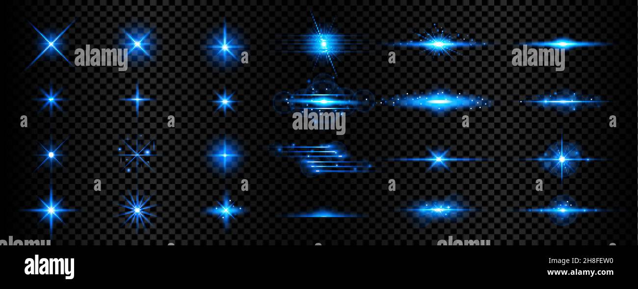 Light flares set isolated Stock Vector Images - Alamy