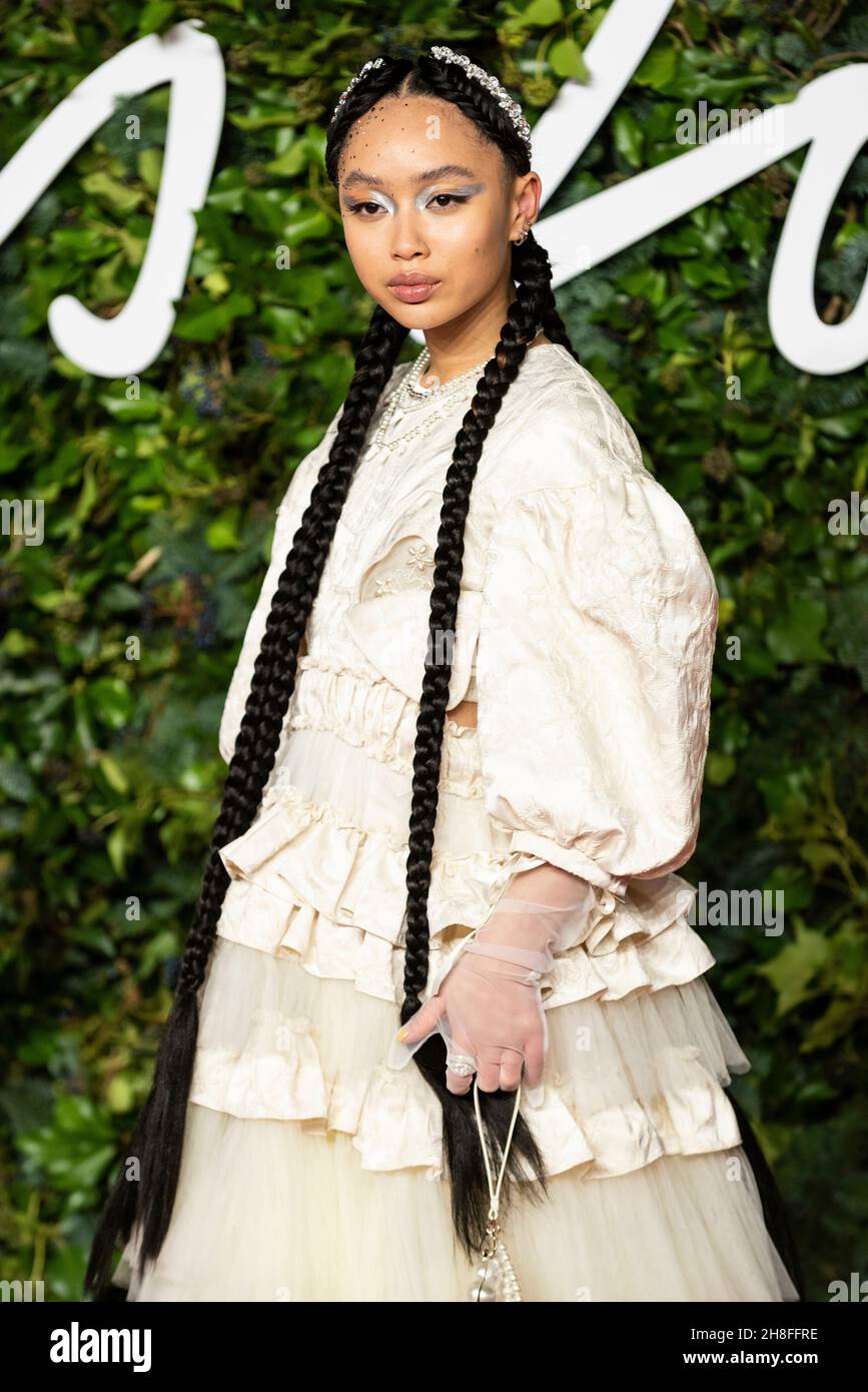 Griff attends The Fashion Awards 2021 at Royal Albert Hall. London, UK ...