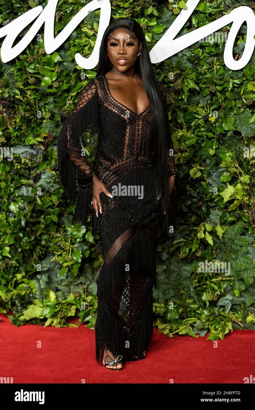 Bree Runway attends The Fashion Awards 2021 at Royal Albert Hall ...