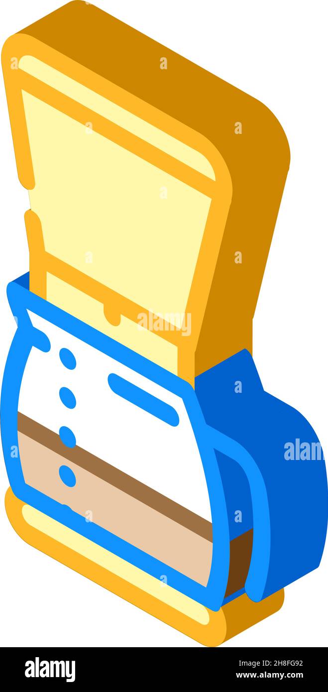 electric geyser coffee machine isometric icon vector illustration Stock ...