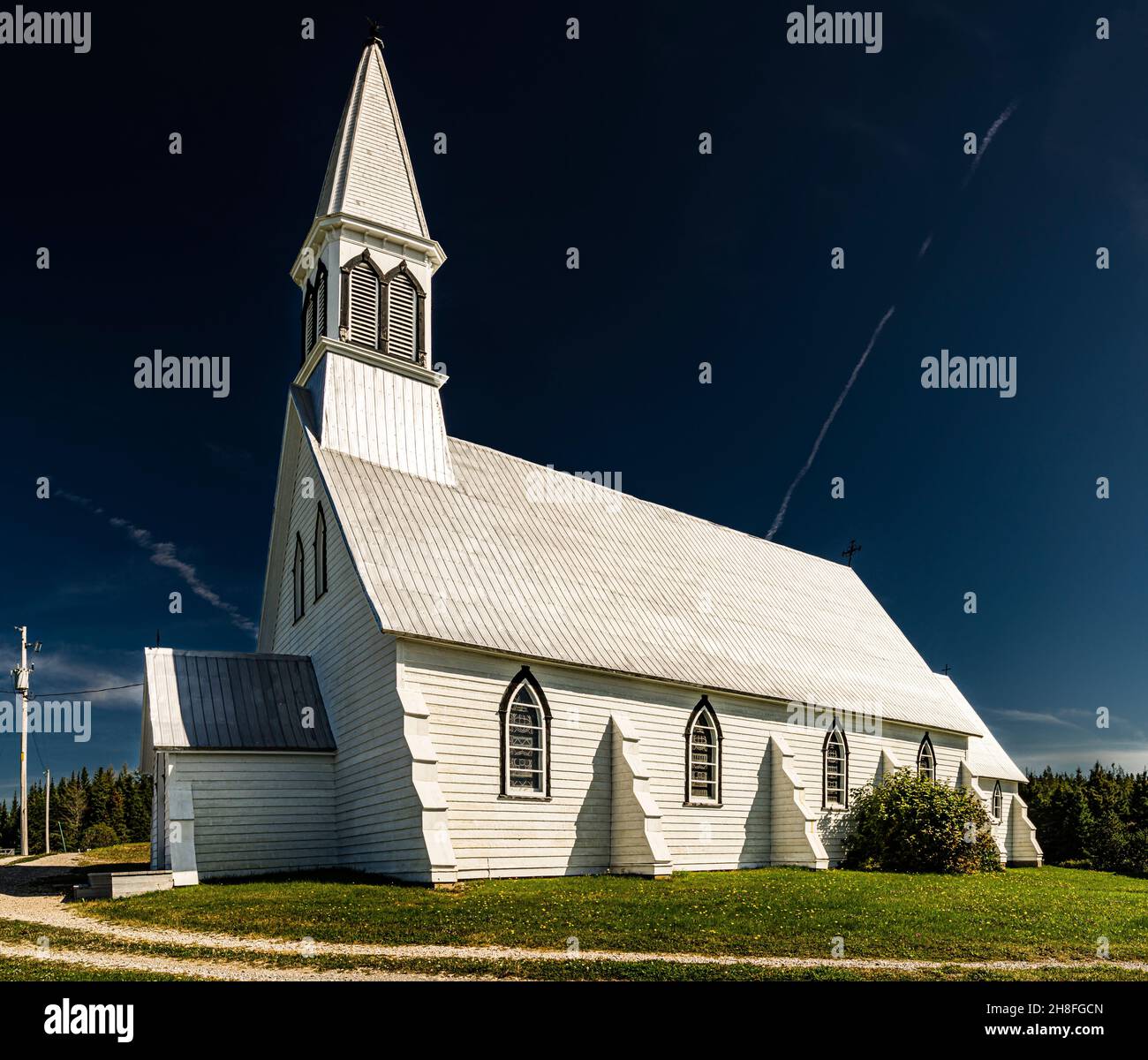 St. Peters Anglican Church Mal-Bay, Quebec, CA Stock Photo - Alamy