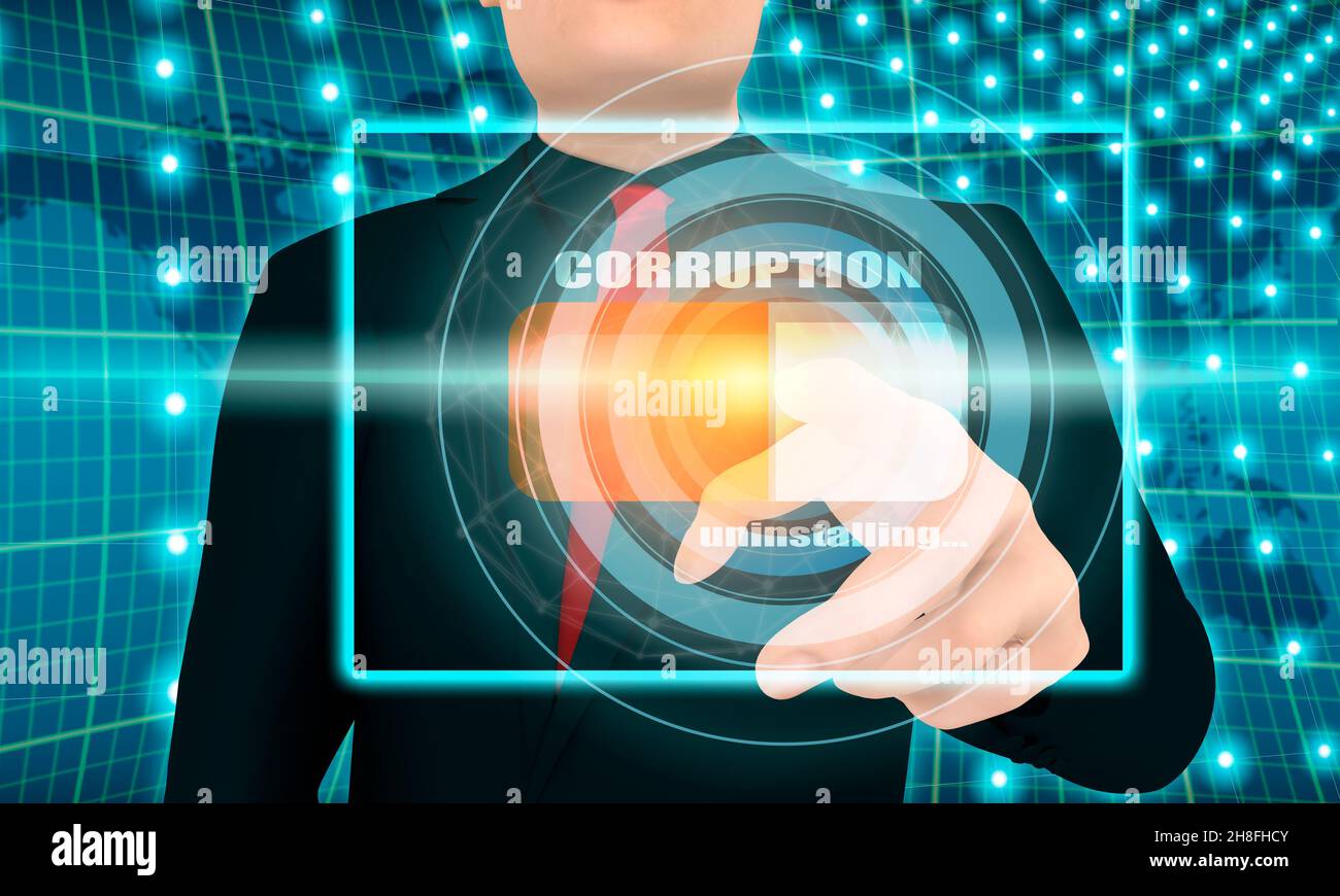 Corruption level indicating. Color scale. Colorful infographic element ...