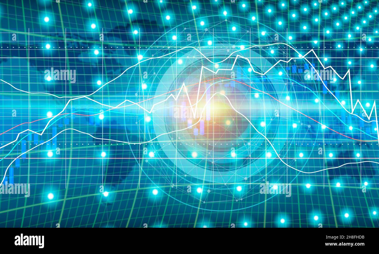 3d rendering candlestick chart hi-res stock photography and images - Alamy