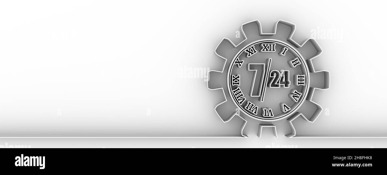 Time operation mode in gear. For customer support and retail. Seven ...