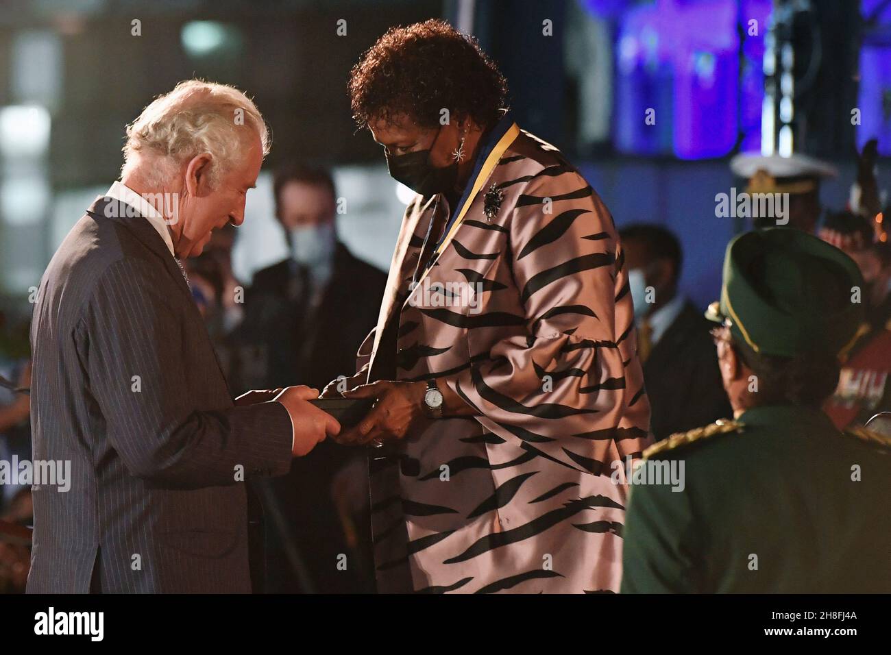 Barbados' new President Sandra Mason awards The Prince of Wales with ...