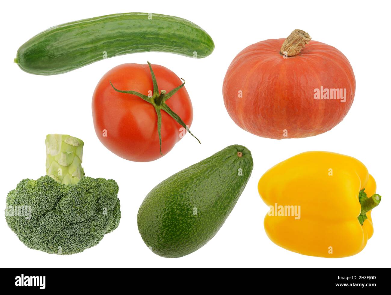 Collection of isolated whole vegetables Stock Photo - Alamy