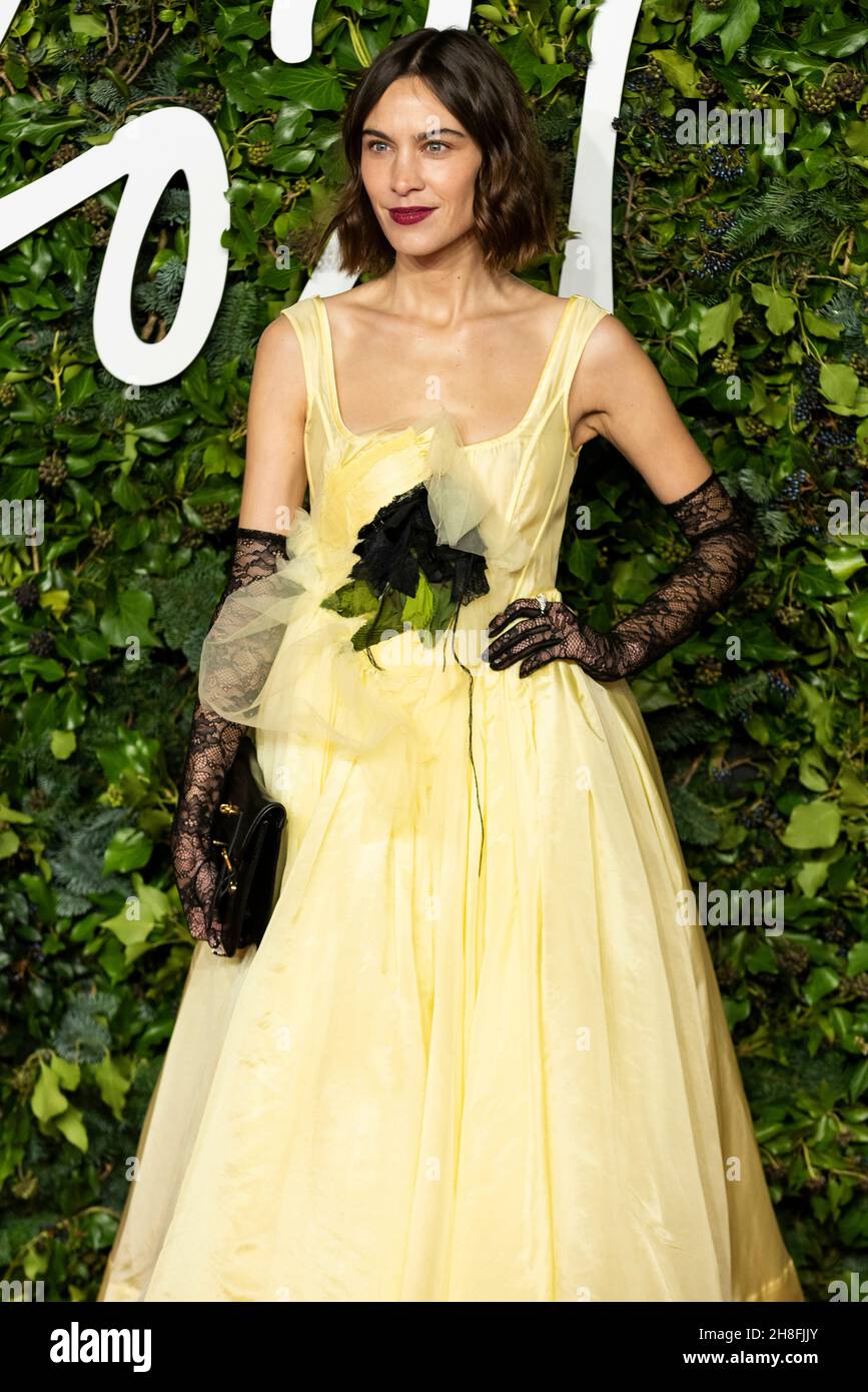 Alexa Chung attends The Fashion Awards 2021 at Royal Albert Hall ...