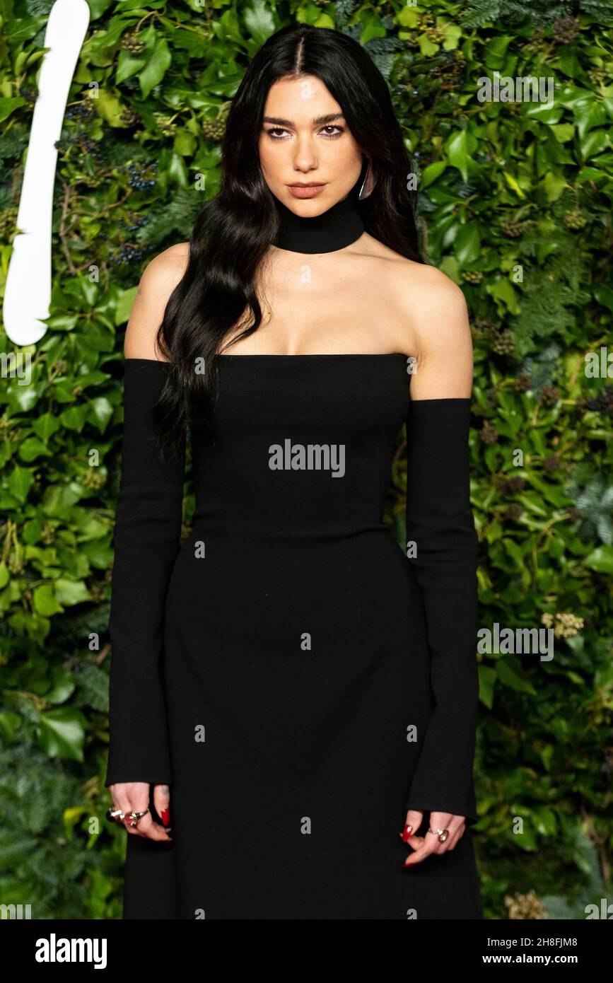 Dua Lipa attends The Fashion Awards 2021 at Royal Albert Hall. London ...
