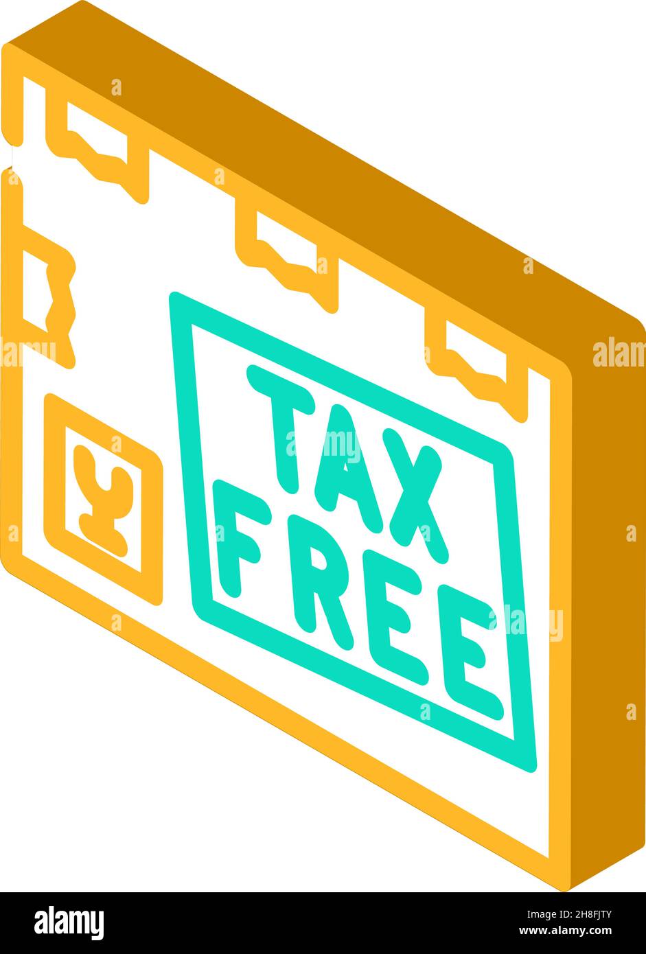 tax exemption isometric icon vector illustration Stock Vector Image ...