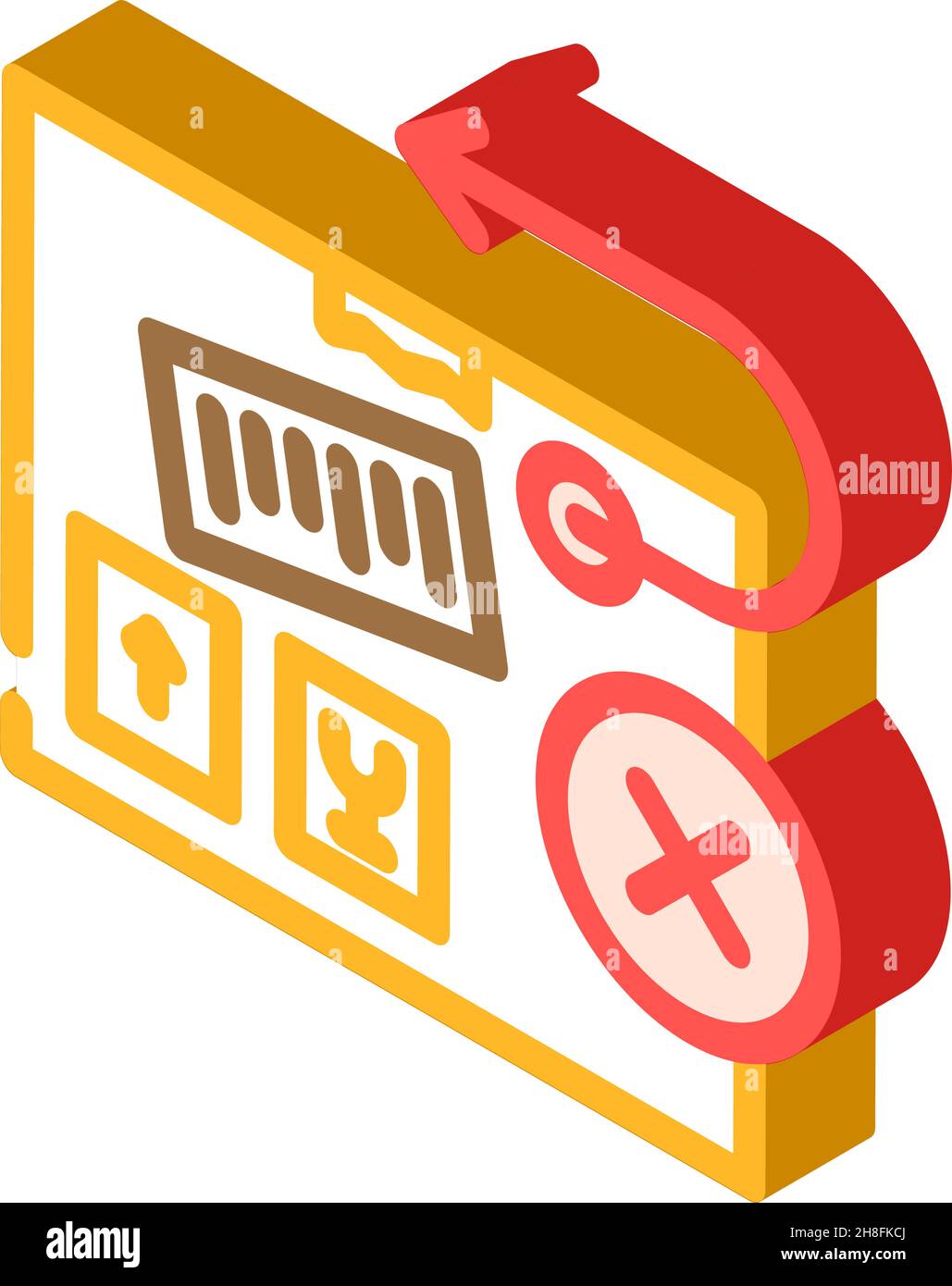 return of cargo isometric icon vector illustration Stock Vector Image ...