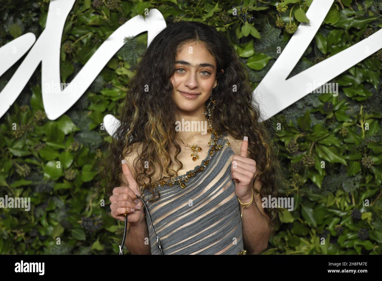 Deba Hekmat attending The Fashion Awards 2021 at the Royal Albert Hall ...