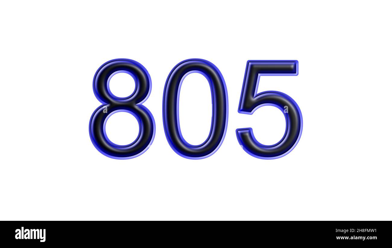 3d number 805 hi-res stock photography and images - Alamy