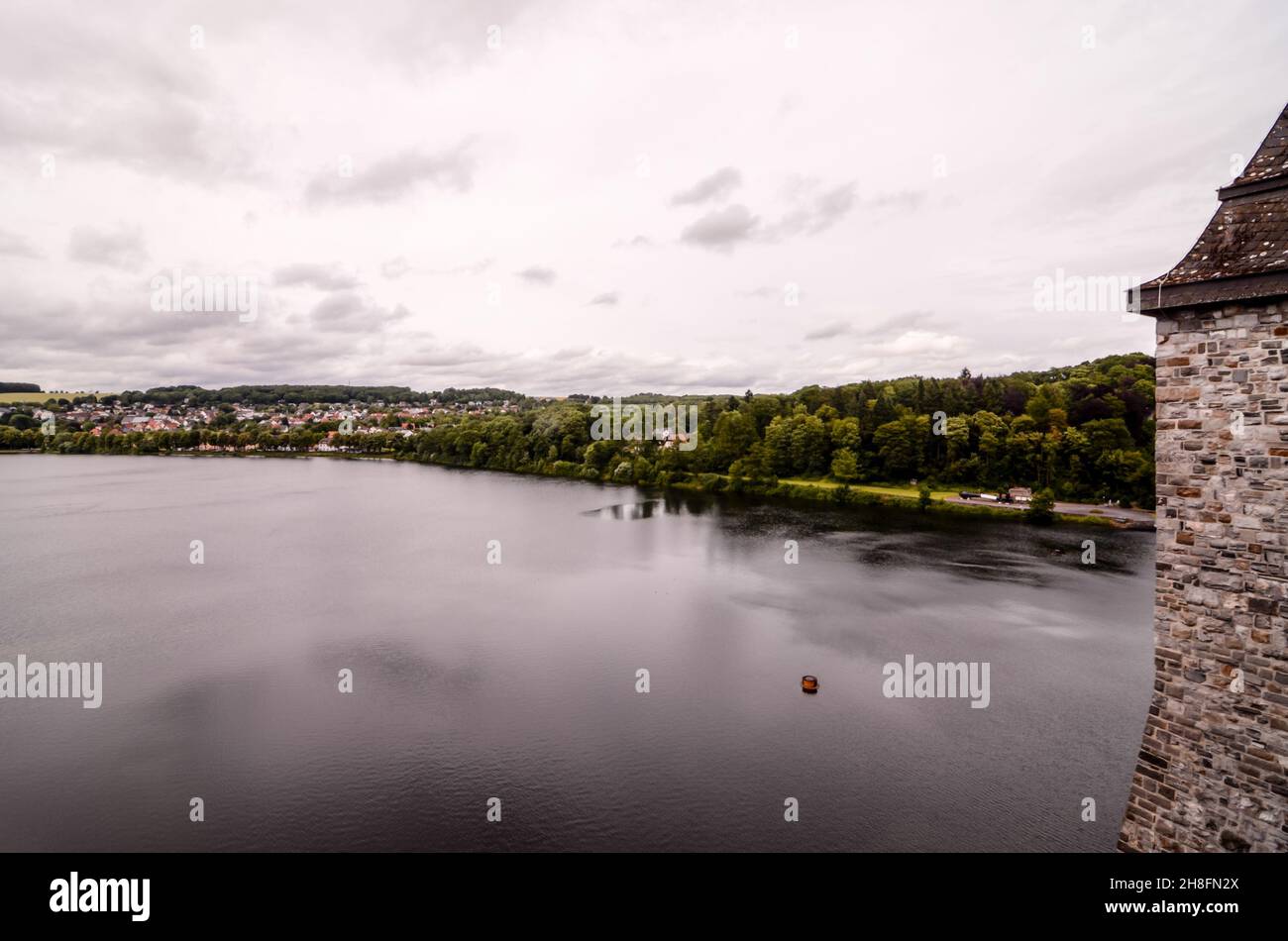 Beautiful shot of the Mohnesee Westfalia Delecke water dam Stock Photo ...