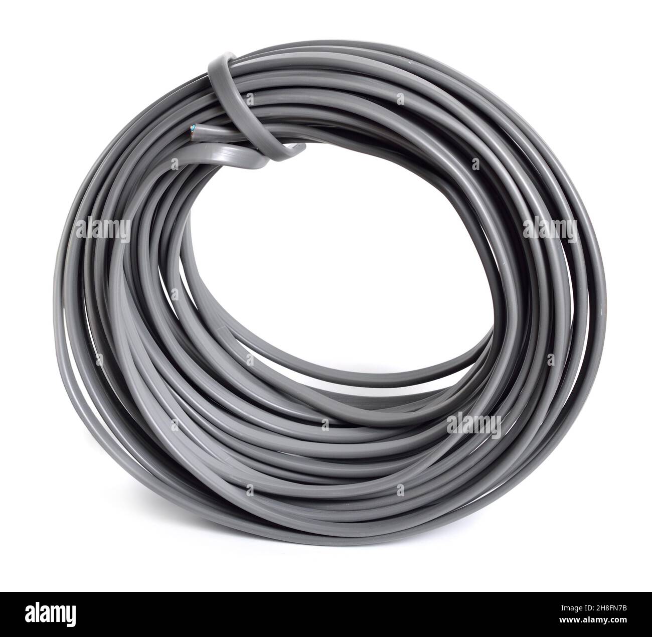 Electrical wire isolated on white background Stock Photo - Alamy