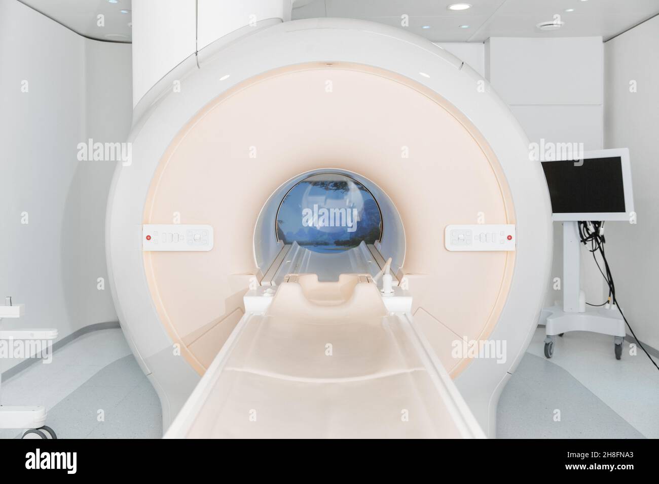 Medical CT or MRI Scan in the modern hospital laboratory. Interior of ...