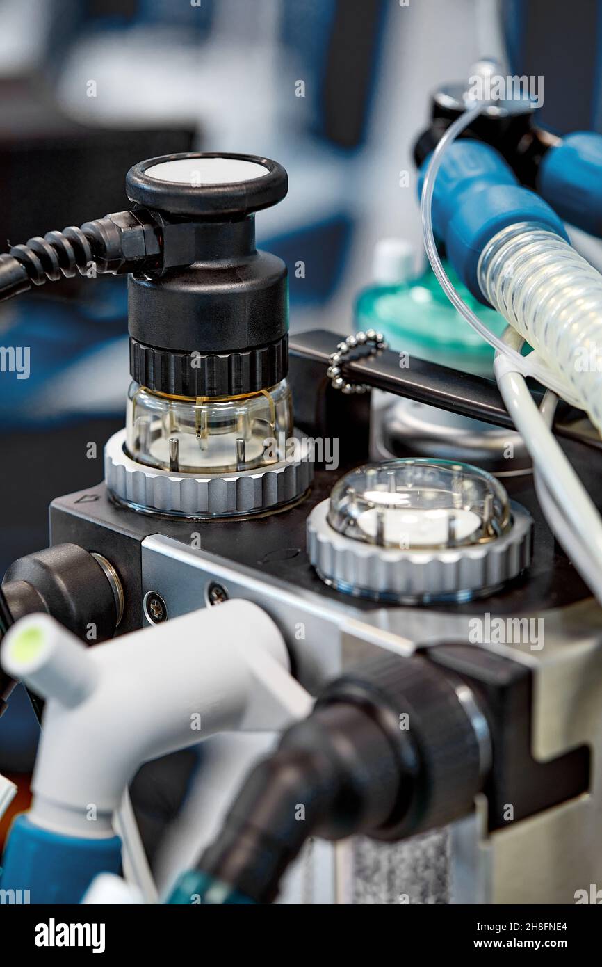 Medical Oxygen Concentrator is ready to use front of the emergency room ...