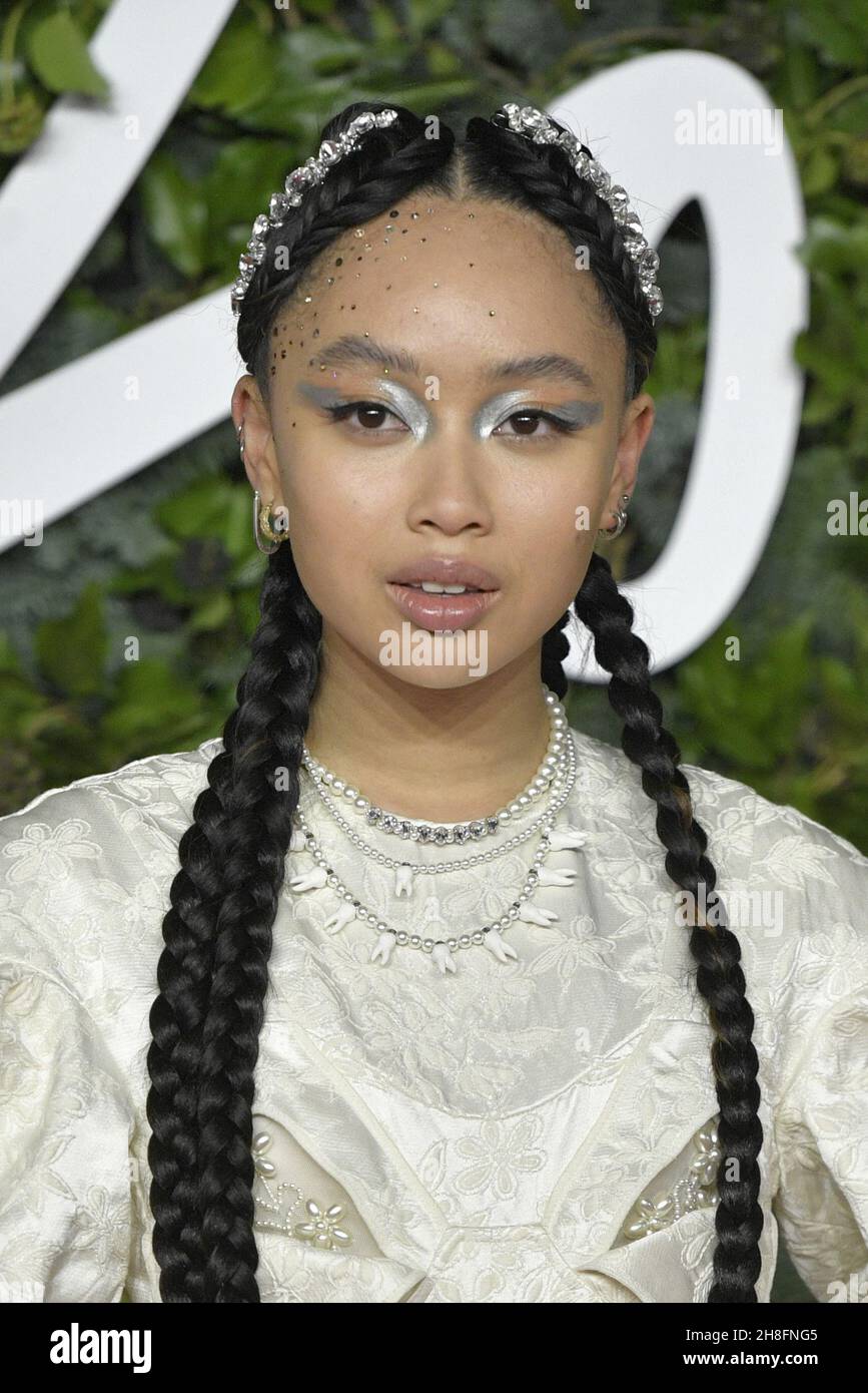 Griff attending The Fashion Awards 2021 at the Royal Albert Hall in ...