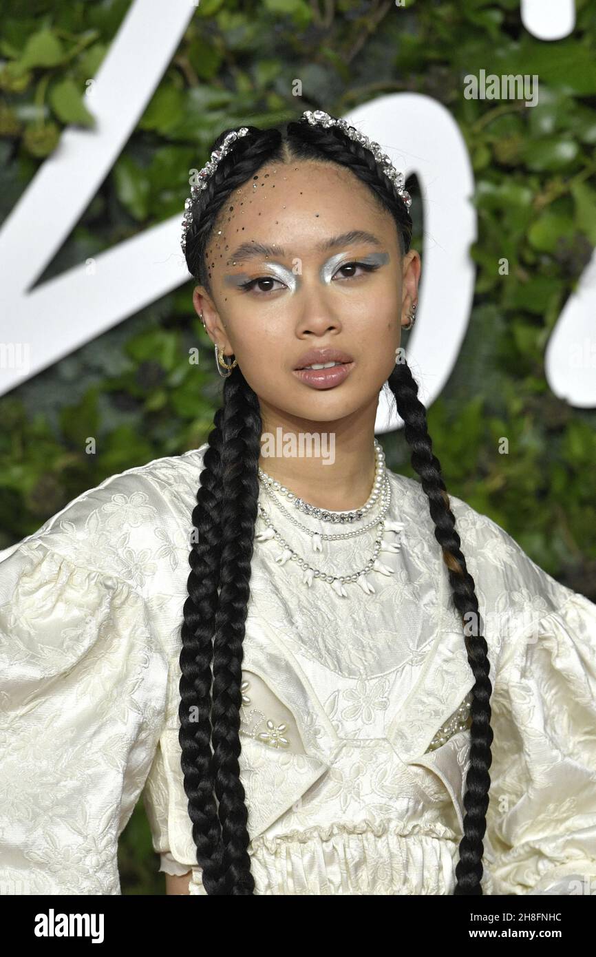 Griff attending The Fashion Awards 2021 at the Royal Albert Hall in ...