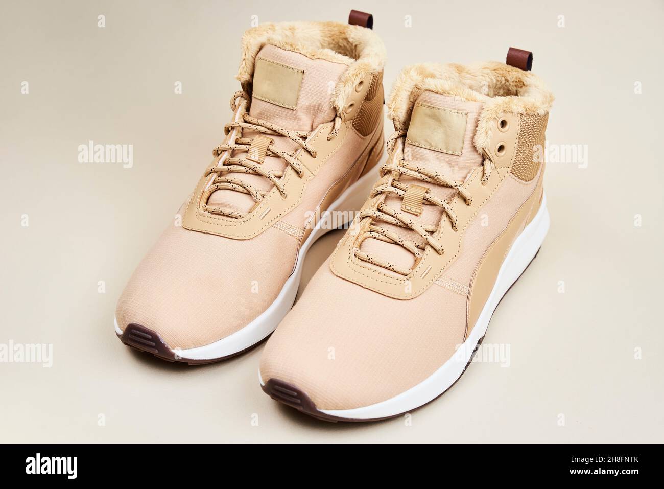 Work boots top view hi-res stock photography and images - Alamy